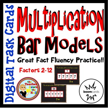 Distance Learning Multiplication Bar Models Boom Cards » The Teacher ...